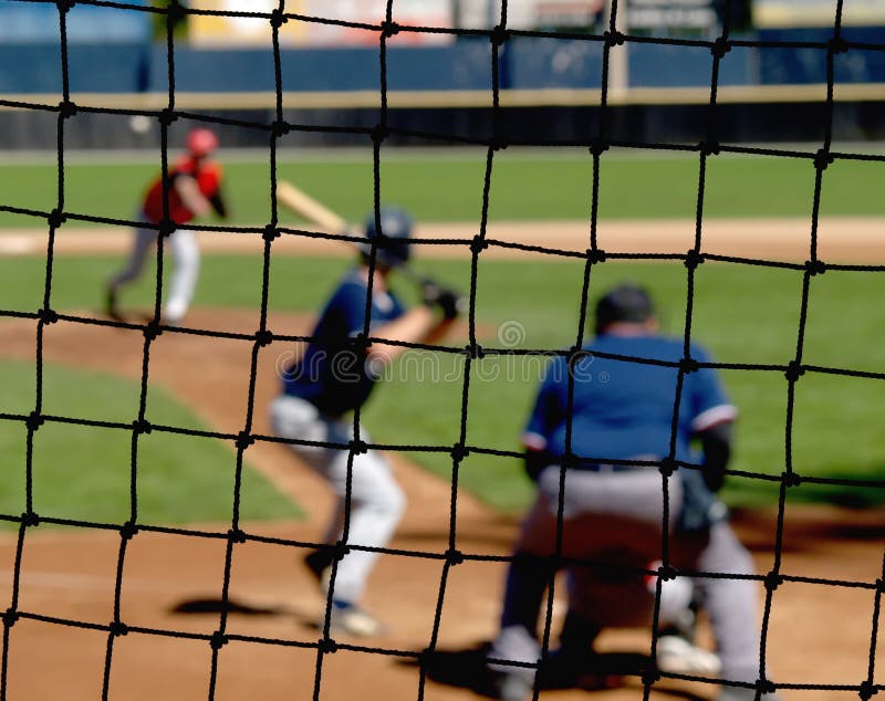 Baseball Backstop Net stock photo. Image of pitcher, athlete - 10194796