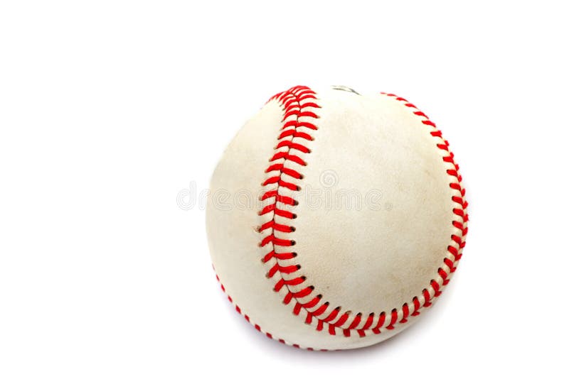 White Baseball Ball on a White Background Stock Photo - Image of ...
