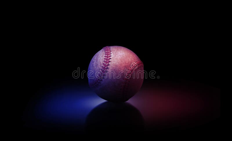 Baseball Ball and Wooden Baseball Bat in White Empty Room Wooden Floor ...