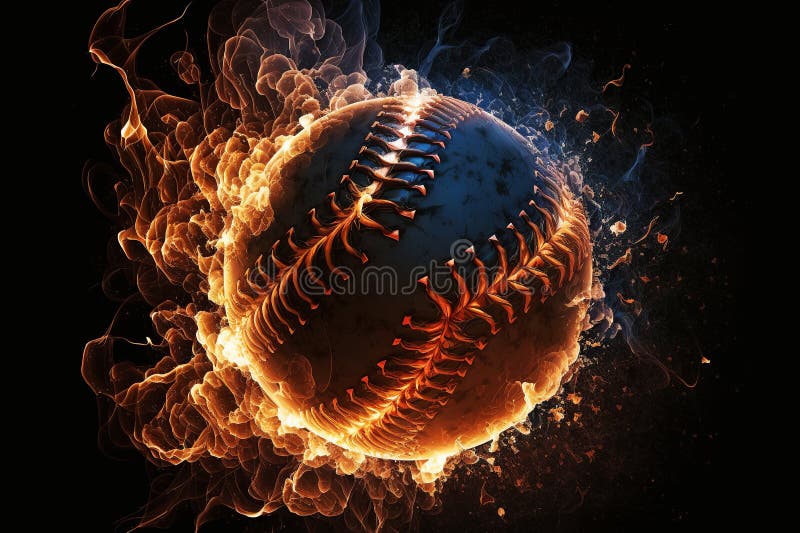 Baseballs On Fire