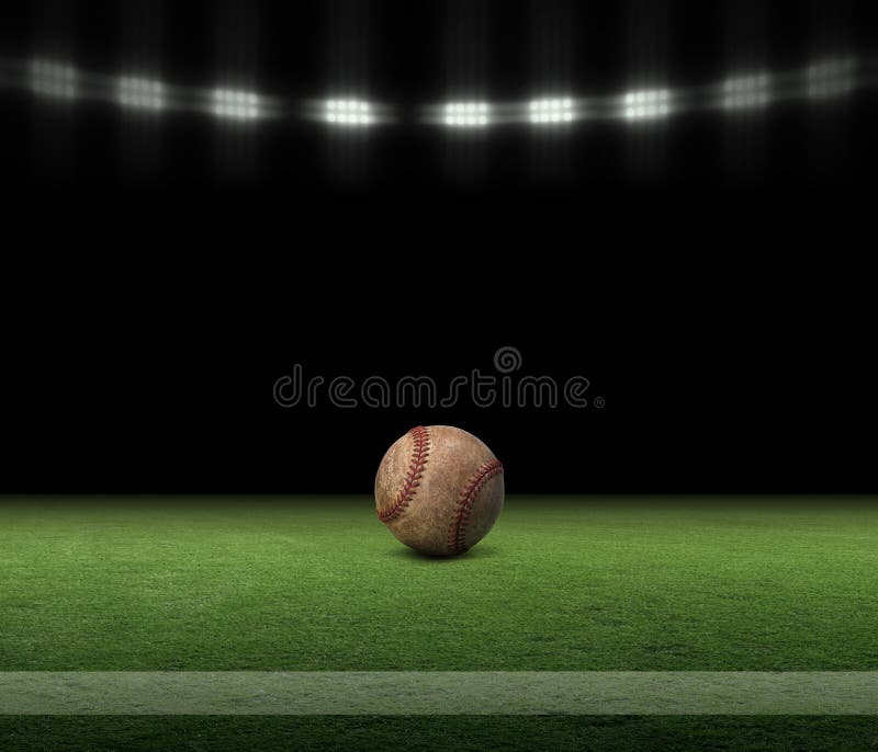 Baseball Field At Night Wallpaper