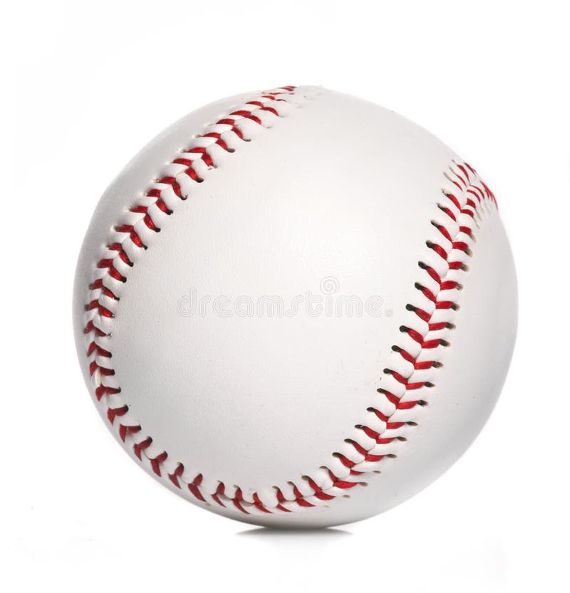 Baseball Ball, Isolated on White Stock Photo - Image of baseball, game ...