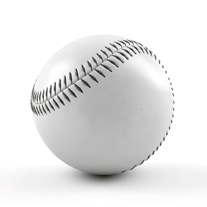 Baseball Baseball Ball Isolated Baseball Ball Isolated on White Stock ...