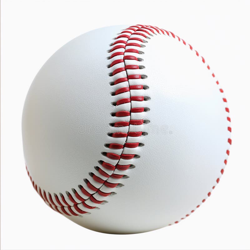 Baseball Ball Isolated on White Background Stock Photo - Image of ...