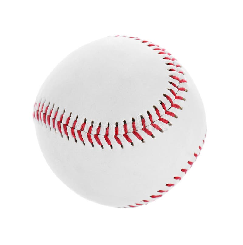 Baseball Ball Isolated on White. Sportive Equipment Stock Photo - Image ...