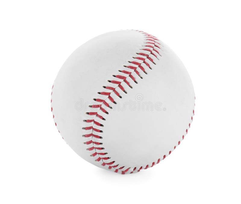 Baseball Ball Isolated on White. Sportive Equipment Stock Photo - Image ...