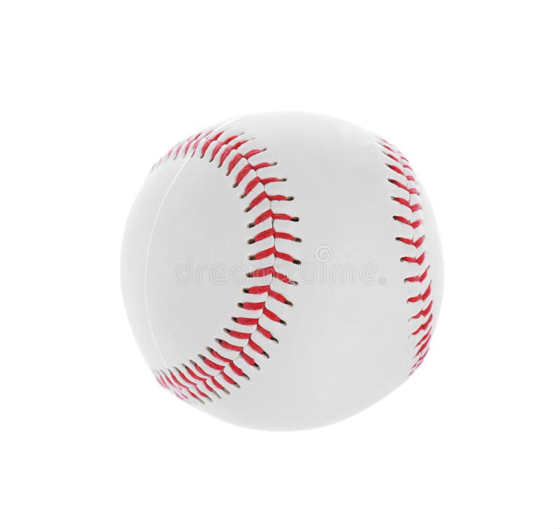 Baseball Ball Isolated on White. Sportive Equipment Stock Image - Image ...
