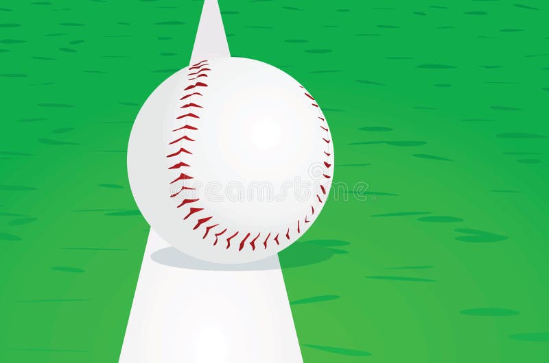 Baseball ball on line stock vector. Illustration of people - 169653526