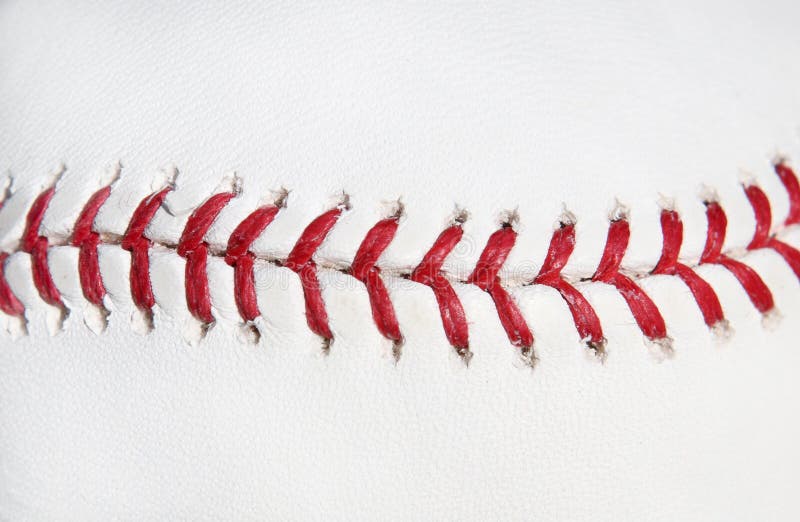 Baseball ball red stitch stock photo. Image of play, professional - 8311664