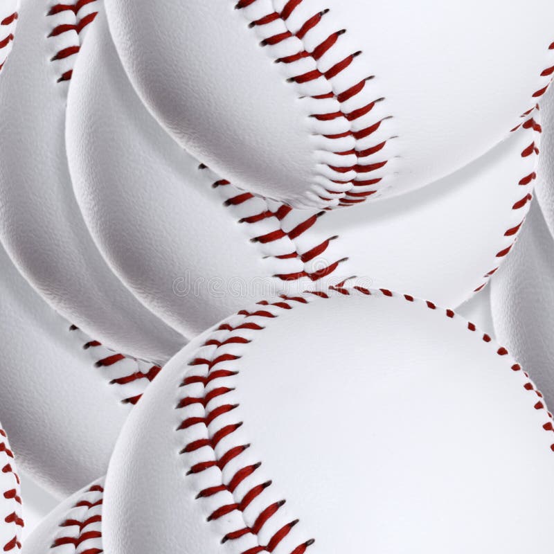 Baseball Ball (Seamless Texture) Stock Illustration - Illustration of ...