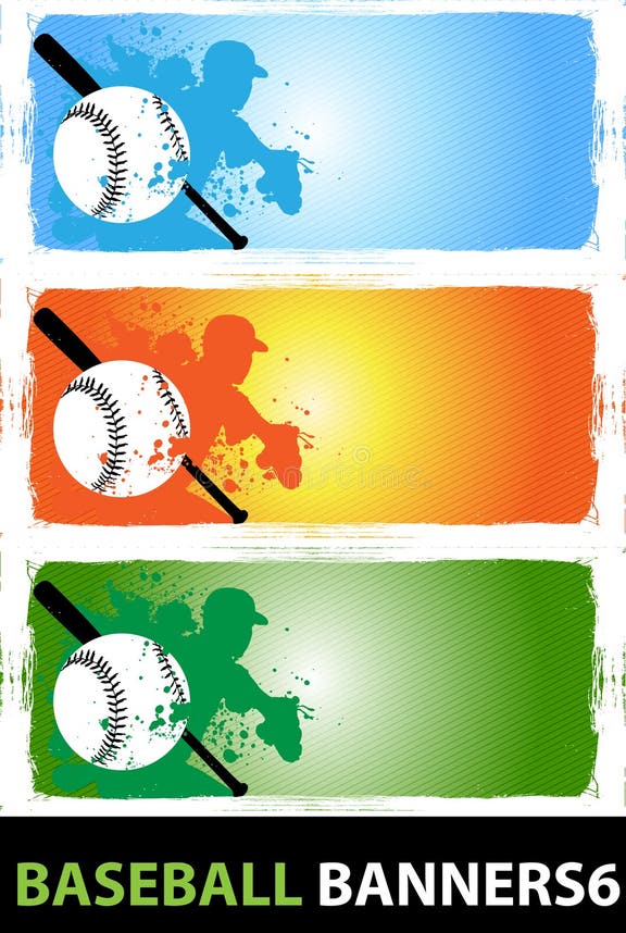 Baseball banners_6 stock vector. Illustration of team - 20755370