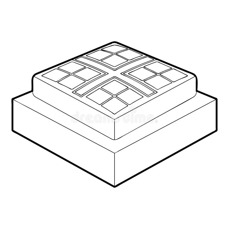 Baseball Base Icon, Outline Style Stock Vector - Illustration of ...