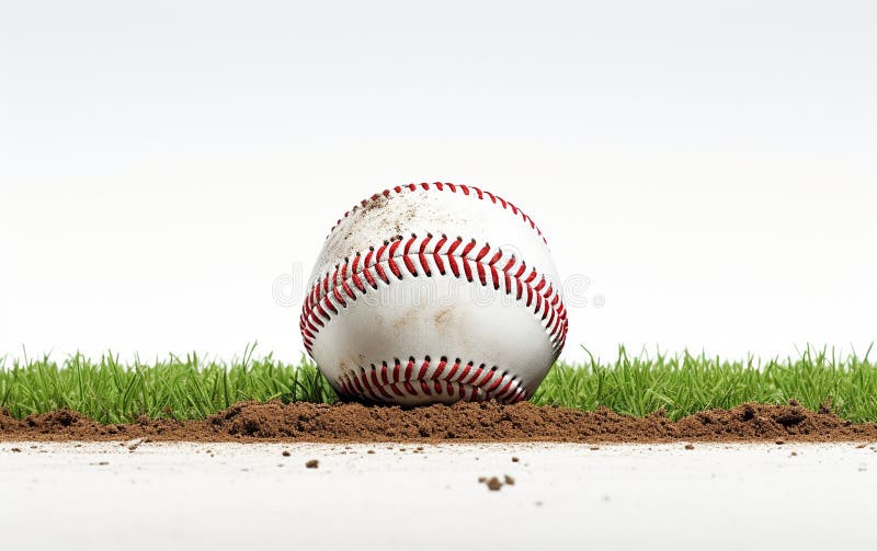 Baseball Bases in a White Setting Stock Illustration - Illustration of ...