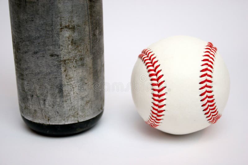 Baseball and bat stock image. Image of string, base, throw - 1059773