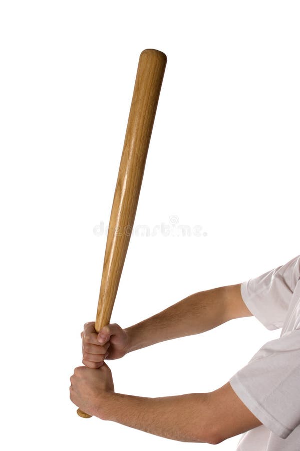 Holding Baseball or Rounders Bat Stock Photo - Image of hold, gear ...