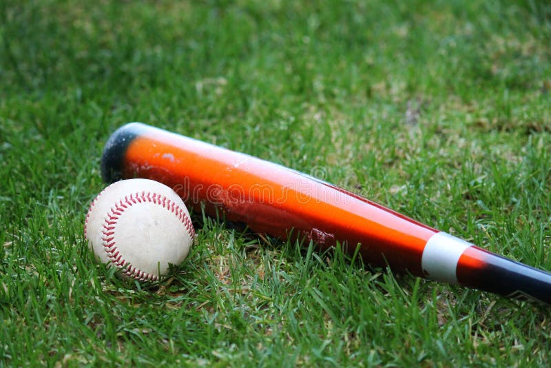 BaseBall and Bat stock photo. Image of toys, outside - 22180276