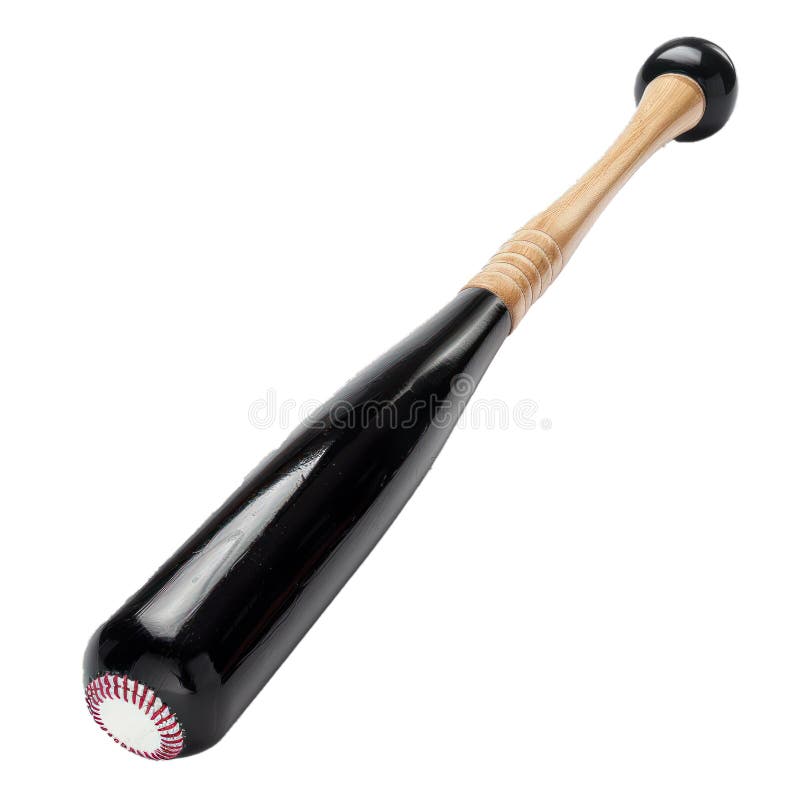 Wooden Baseball Bat Isolated on Transparent Background Stock Photo ...