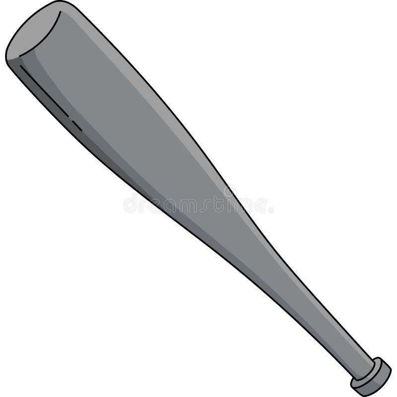 Baseball Bat Cartoon Colored Clipart Illustration Stock Vector ...