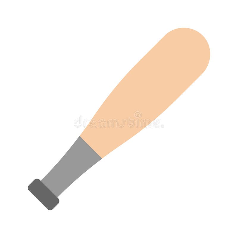 Baseball Bat Depicting Baseball Game Icon Design Stock Vector ...