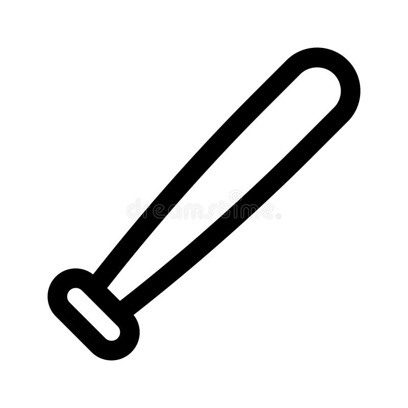 Baseball Bat Depicting Baseball Game Icon Design Stock Vector ...