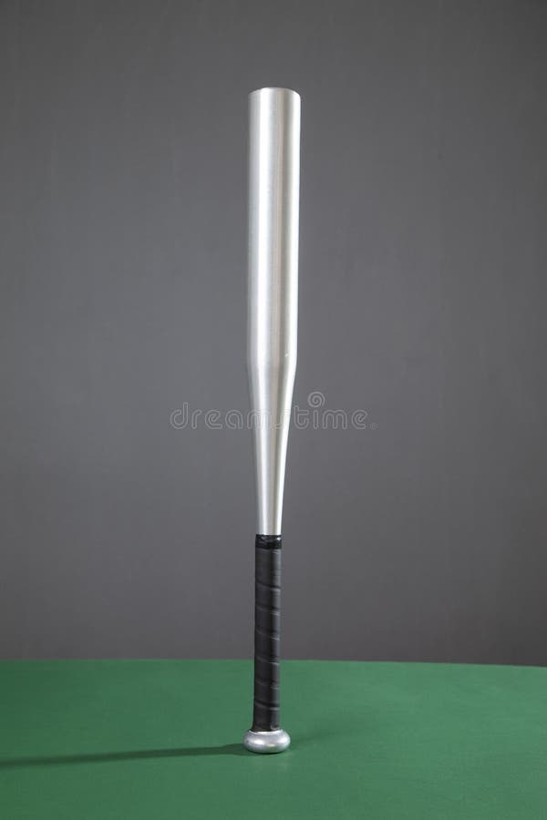 Baseball Bat on the Green Table Stock Image - Image of natural, play ...