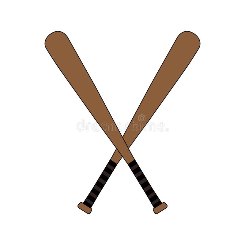Baseball bat icon stock vector. Illustration of game - 320253584