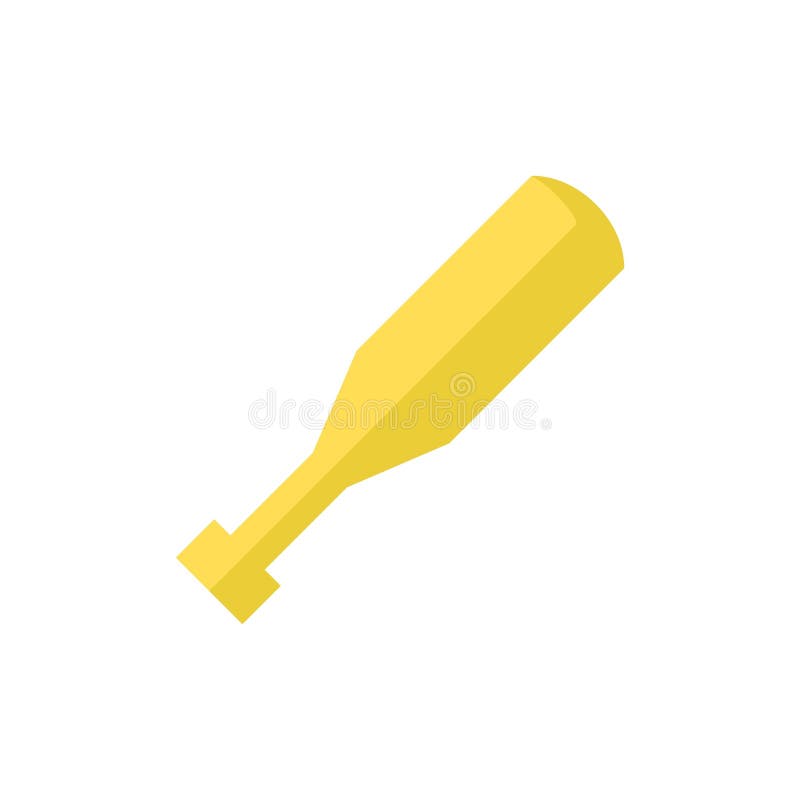Baseball Bat Icon Flat Design Simple Sport Vector Stock Vector ...