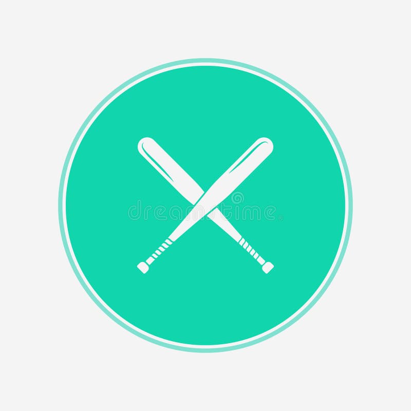 Baseball Bat Vector Icon Sign Symbol Stock Vector - Illustration of ...