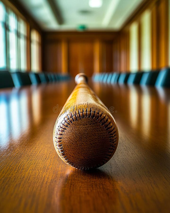 Wooden Baseball Bat Sitting Table Stock Photos - Free & Royalty-Free ...