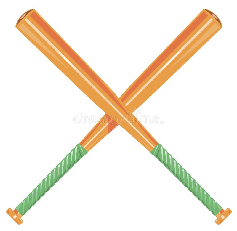 Baseball Bats Crossed Stock Illustrations – 812 Baseball Bats Crossed ...