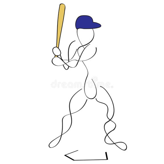 Baseball Batter Clip Art Stock Illustrations – 233 Baseball Batter Clip ...