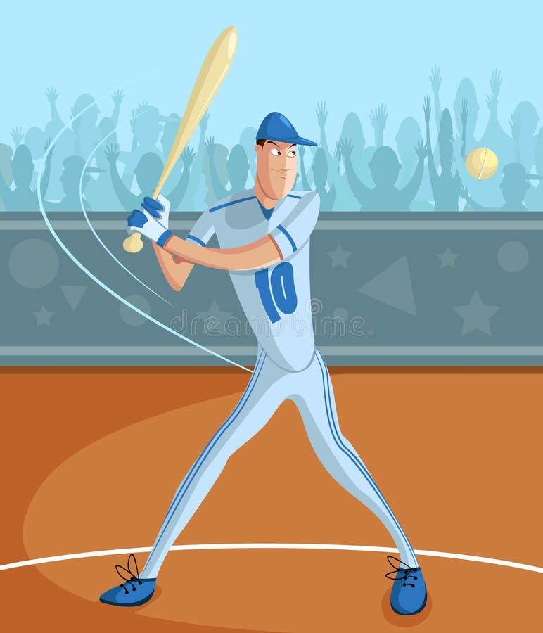 Baseball Batter stock vector. Illustration of baseball - 38720658