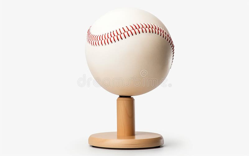 Baseball Batting Tee in a White Setting Stock Illustration ...