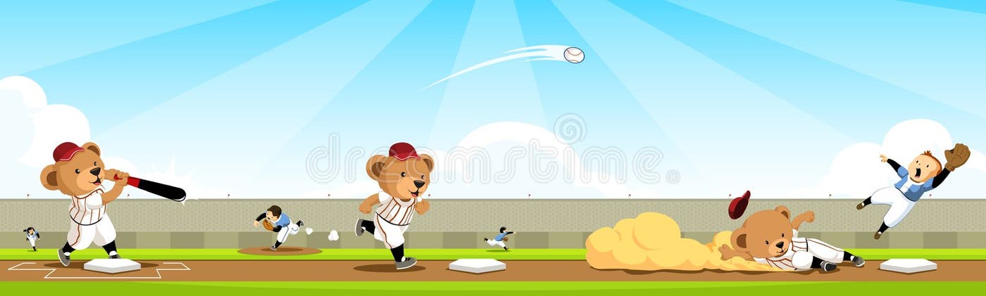 Cartoon Running Baseball Stock Illustrations – 1,231 Cartoon Running ...