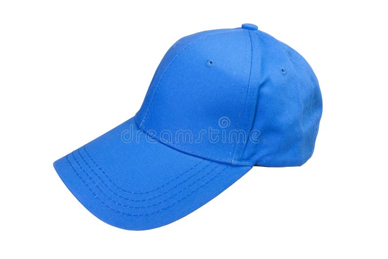Baseball blue cap. stock photo. Image of head, white - 94519698