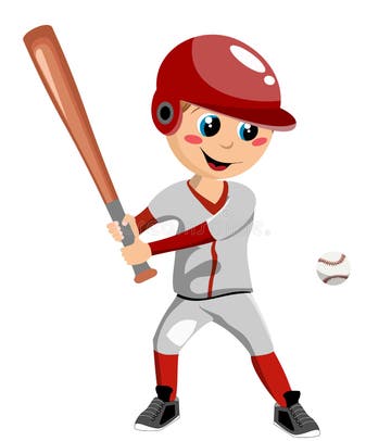 Cartoon Boy Hitting Baseball Stock Illustrations – 263 Cartoon Boy ...