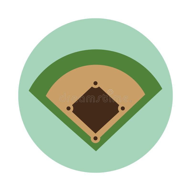 Baseball camp diamond icon stock illustration. Illustration of team ...
