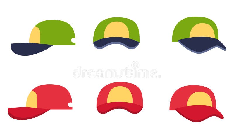 Cartoon Baseball Cap Front View Stock Illustrations – 144 Cartoon ...