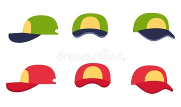Cartoon Baseball Cap Front View Stock Illustrations – 144 Cartoon ...