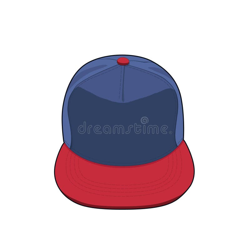 Baseball Cap. Hip Hop Design Hat Stock Illustration - Illustration of ...