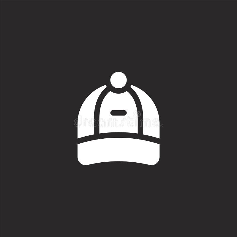Baseball Cap Icon. Filled Baseball Cap Icon for Website Design and ...
