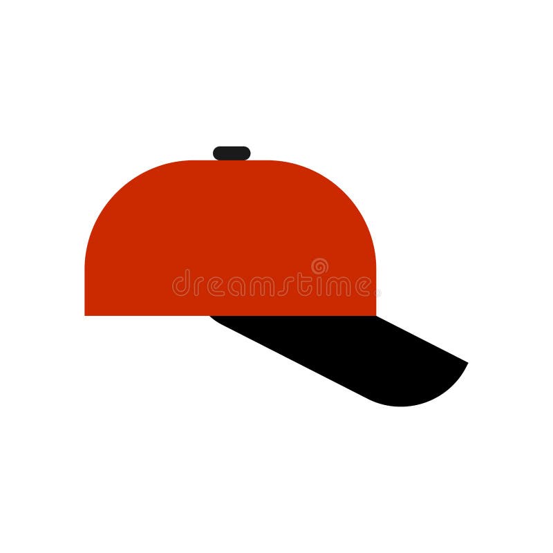 Red Baseball Hat Side View Stock Illustrations – 236 Red Baseball Hat ...
