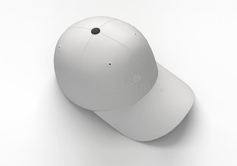 Baseball Cap Isolated on White. 3d Render Stock Illustration ...