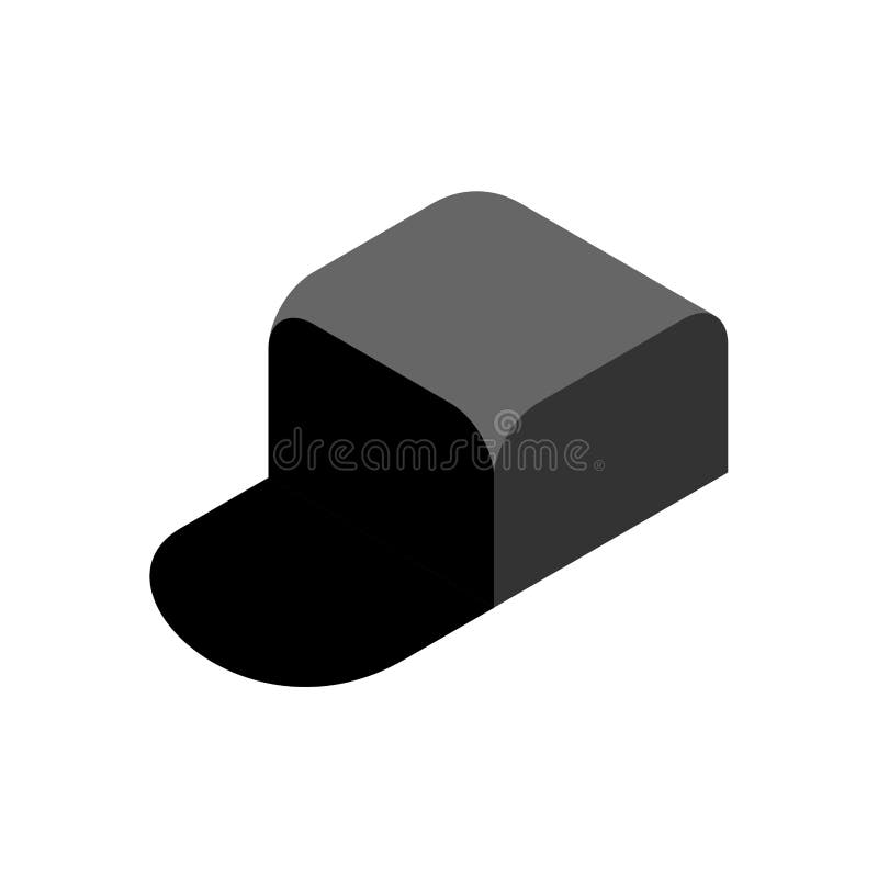 Baseball Cap Isometric Isolated. Headdress Vector Illustration Stock ...