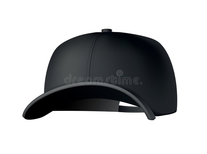 Baseball Cap. Realistic Baseball Cap Template Front View. Empty Mockup ...