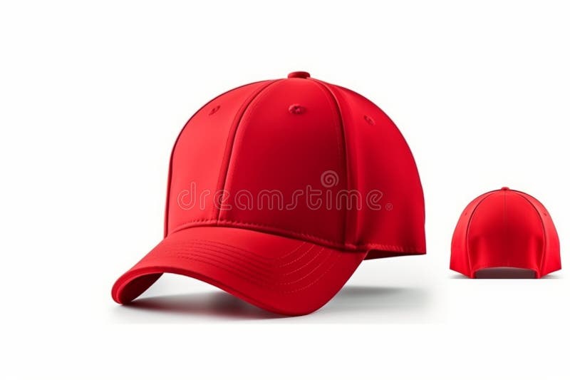 Blue Baseball Cap in Angles View Front and Back. Mockup Baseball Cap ...