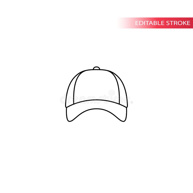 Baseball Hat Line Drawing Stock Illustrations – 412 Baseball Hat Line ...