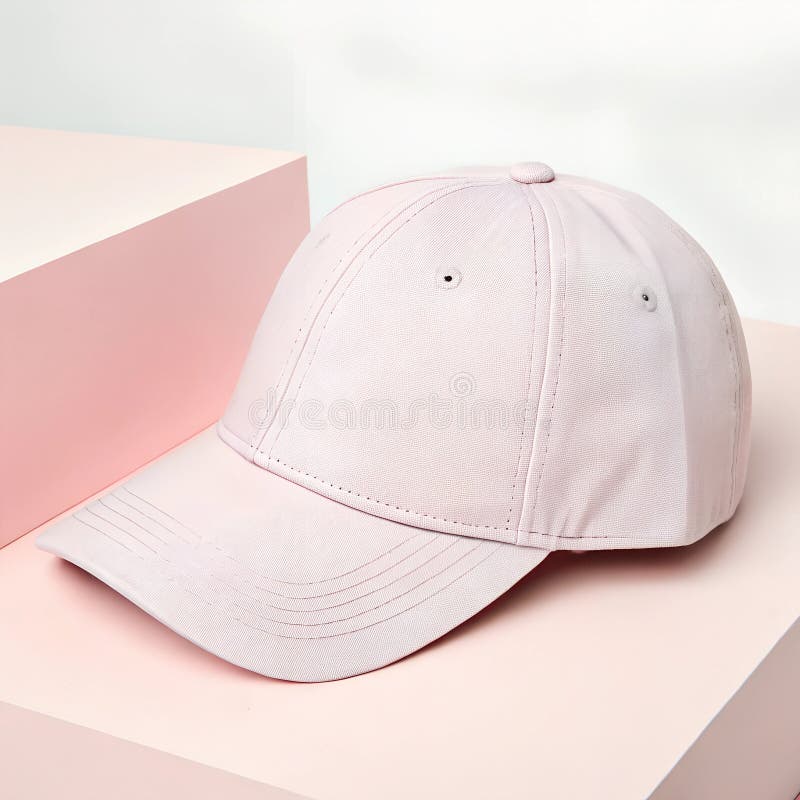 Minimalist Profile View of a Baseball Cap on a Soft Surface in Neutral ...