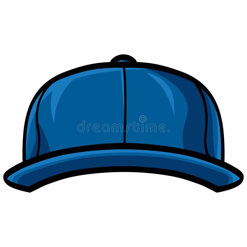 Baseball Cap Snapback Hat Drawing Vector Illustration Stock Vector ...