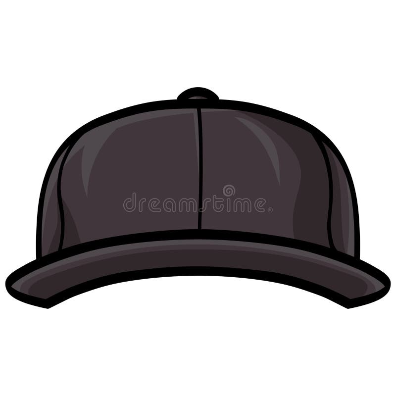 Baseball Cap Snapback Hat Drawing Vector Illustration Stock Vector ...